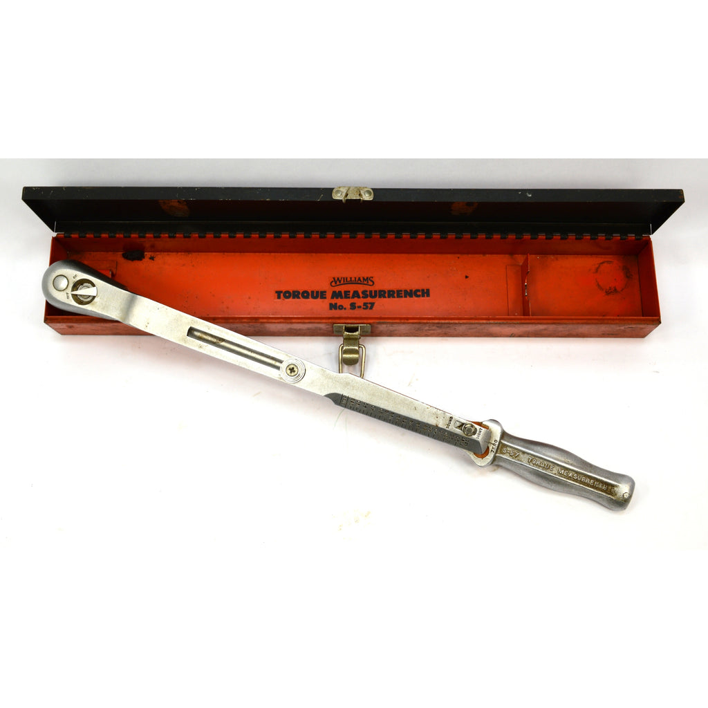 Vintage WILLIAMS TORQUE WRENCH No. S-57 "MEASURRENCH" 20-200 ft/lbs, 1 ...