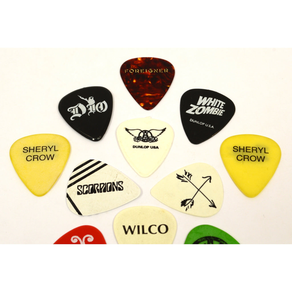 Original TOUR GUITAR PICK Lot of 12 Concert Picks SCORPIONS Foreigner ...