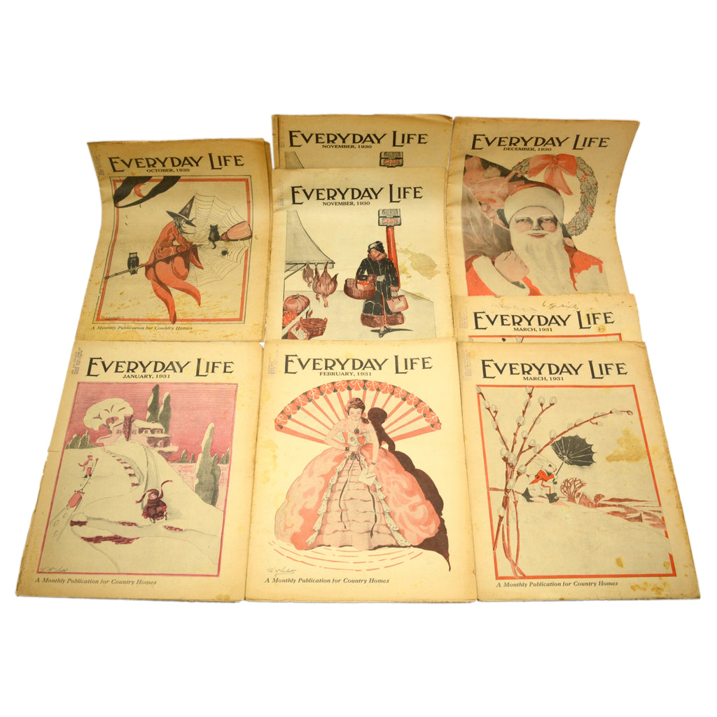 Antique "EVERYDAY LIFE" MAGAZINES Lot of 29 BACK-ISSUES Chicago, IL c ...