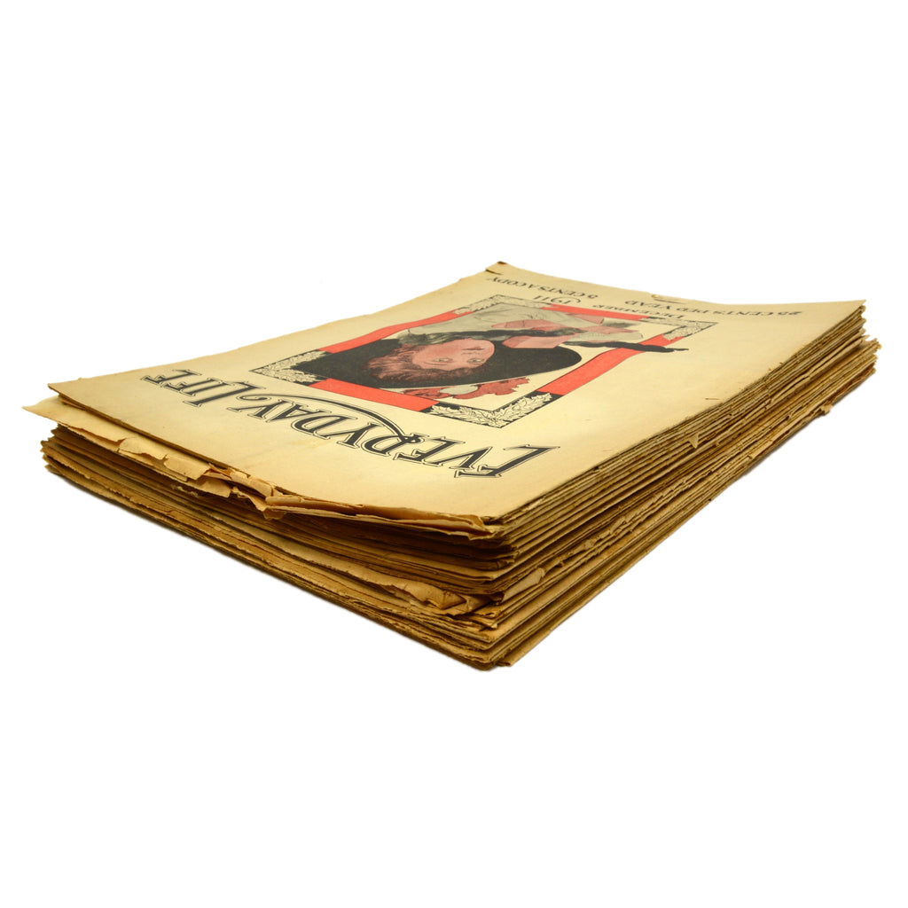 Antique "EVERYDAY LIFE" MAGAZINES Lot of 29 BACK-ISSUES Chicago, IL c ...