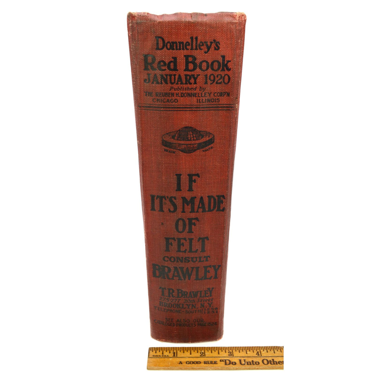 Vintage DONNELLEY'S RED BOOK January 1920 NATIONAL BUYERS GUIDE & SALE ...