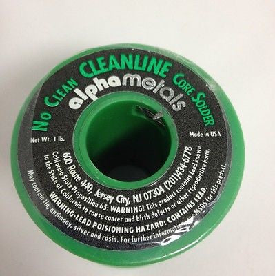 SOLDER Alpha Cleanline Telecor Plus Core Solder Dia .032 (1 Lb Roll) N ...